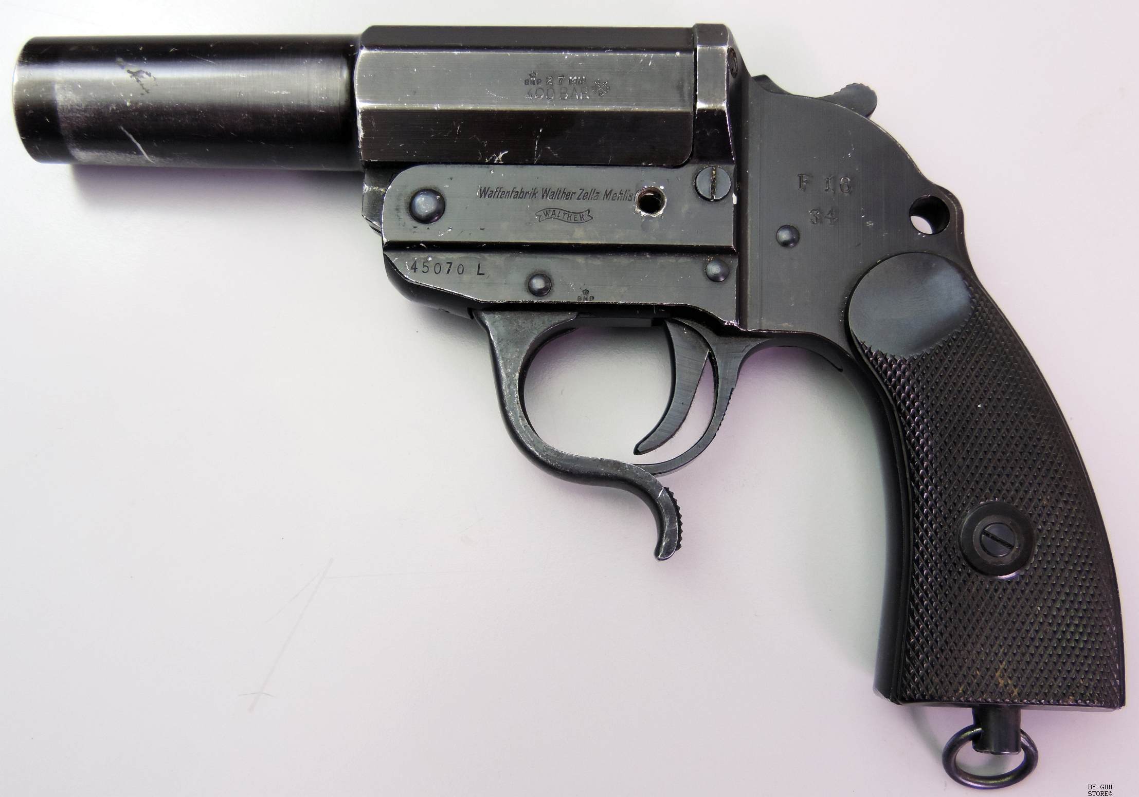 Gun Store Bunker, "EGO SUM BELLUM", Pistola Kampfpistole Walther Zella ...