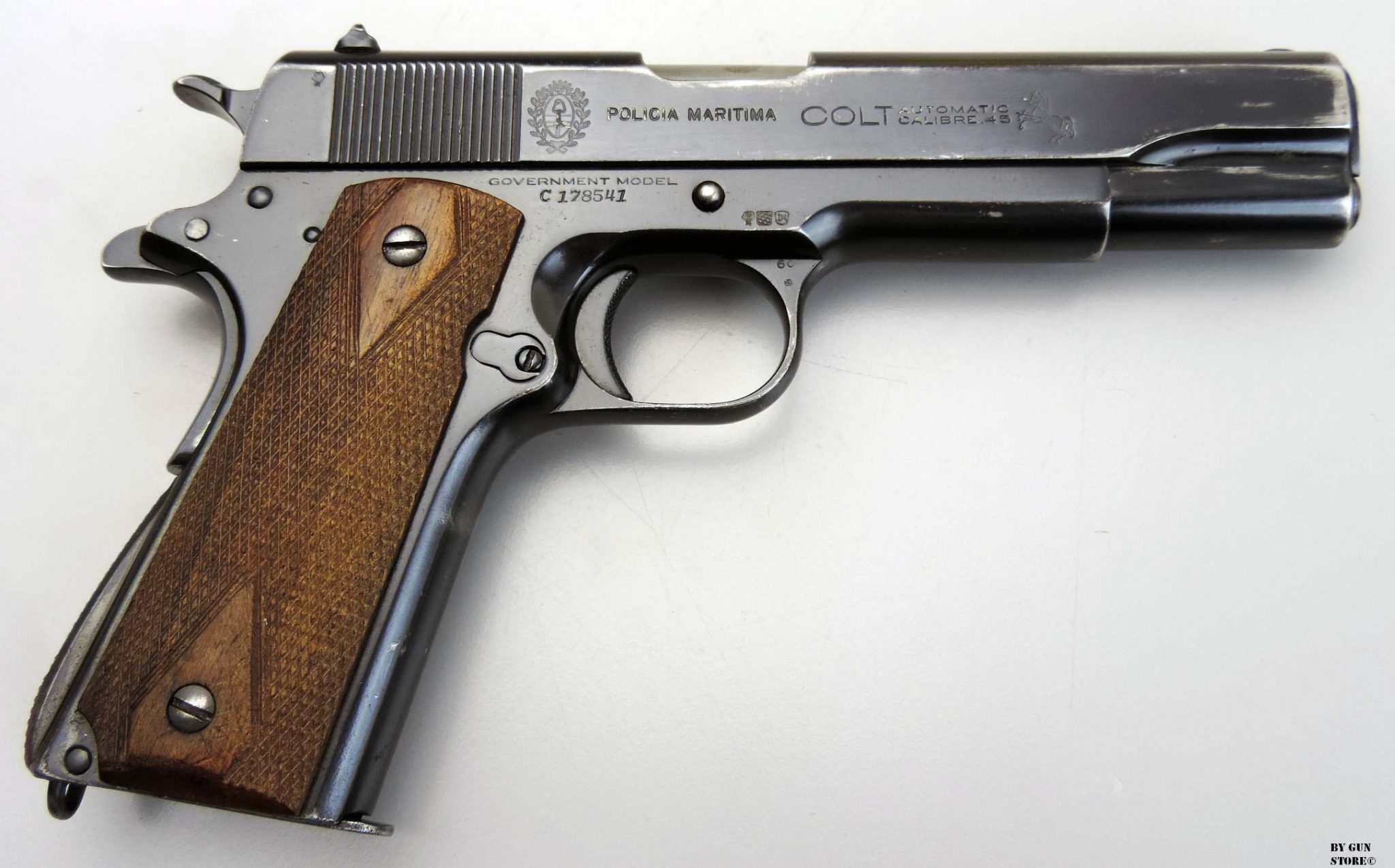 Pistola Colt mod. 1911A1 cal. 45 Acp POLICIA MARITIMA Argentina - Gun ...