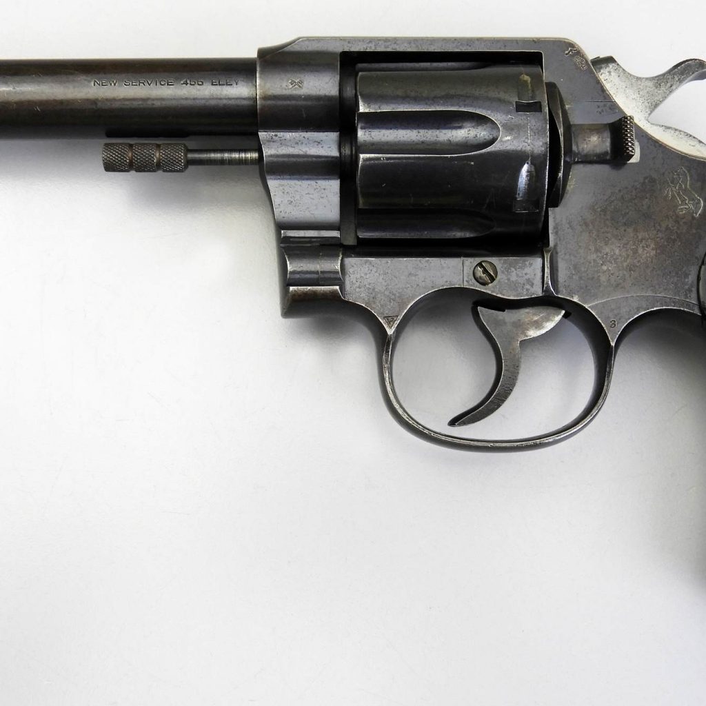 Gun Store Bunker, "EGO SUM BELLUM", Revolver Colt mod. New Service 455 ...