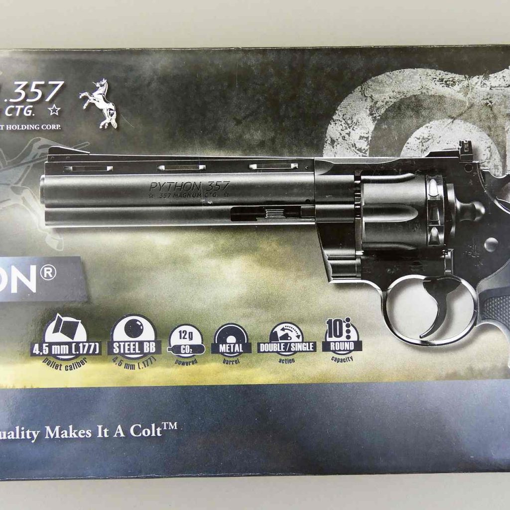 Revolver UMAREX COLT PYTHON 6" CO2 4.5 BB 10C =CN 654 - Gun Store Bunker